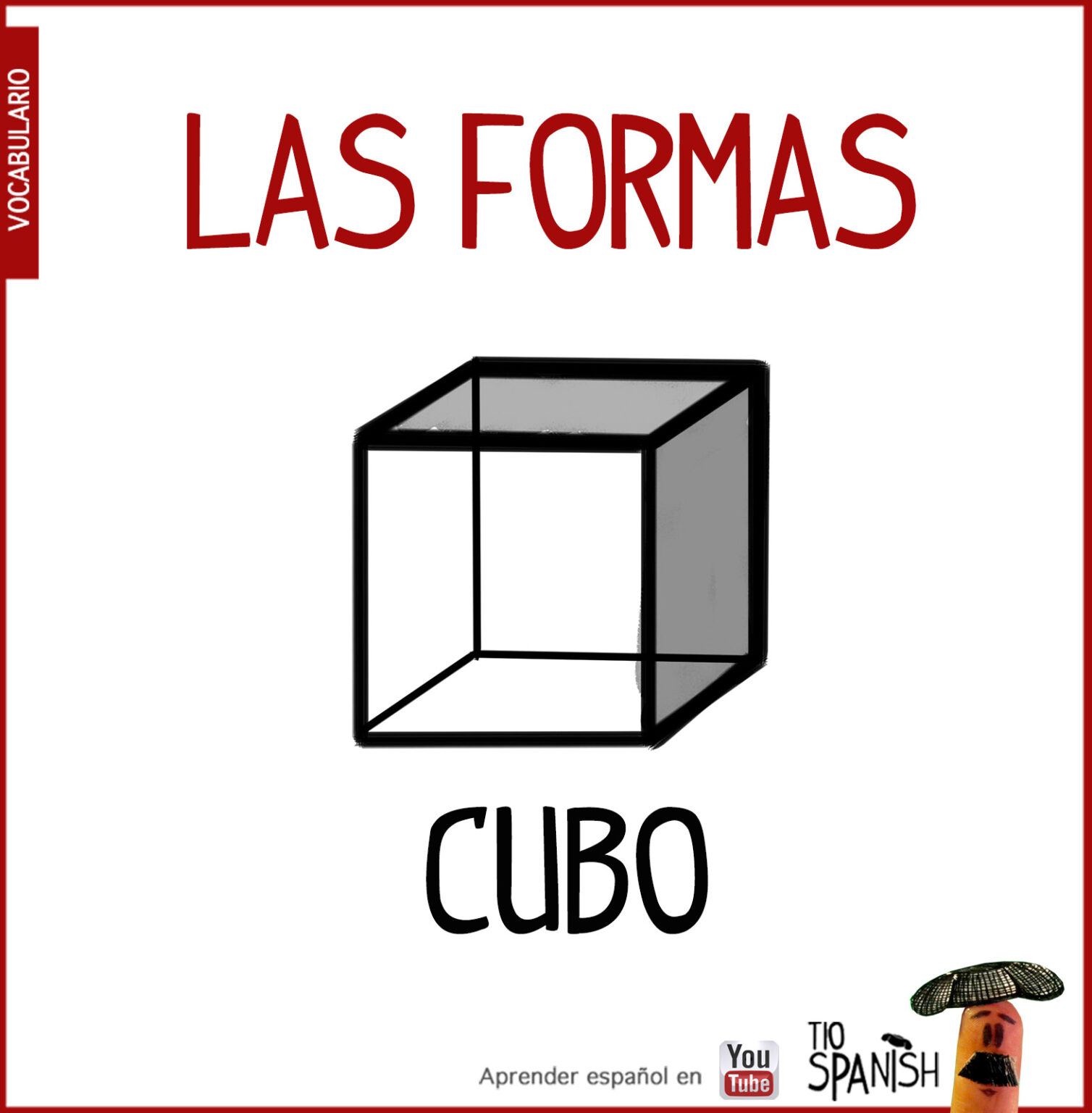 Shapes vocabulary in Spanish, names of forms in Spanish
