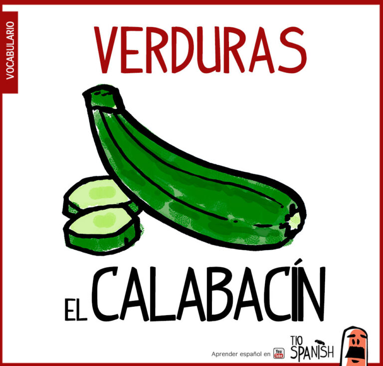 Las verduras en español, aprender vocabulario español - Tio Spanish