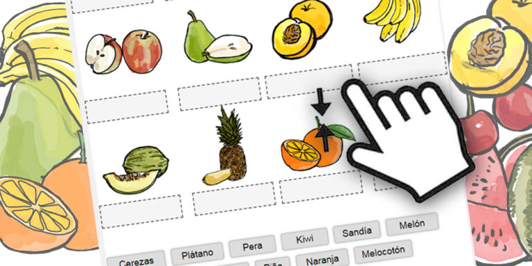 Las frutas en español, vocabulario de alimentos en español