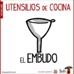 Los utensilios de cocina en español, vocabulario cocina español