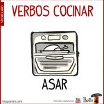 Verbos en la cocina, vocabulario español para cocinar