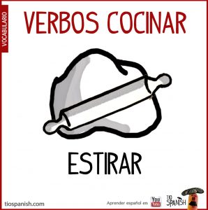 Verbos en la cocina, vocabulario español para cocinar
