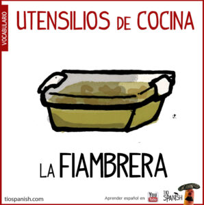 Los utensilios de cocina en español, vocabulario cocina español