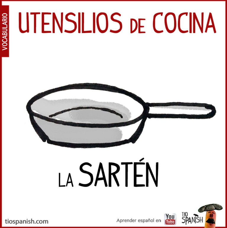 Los utensilios de cocina en español, vocabulario cocina español