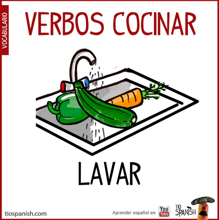 Spanish Vocabulary Verbs in the kitchen - Tio Spanish