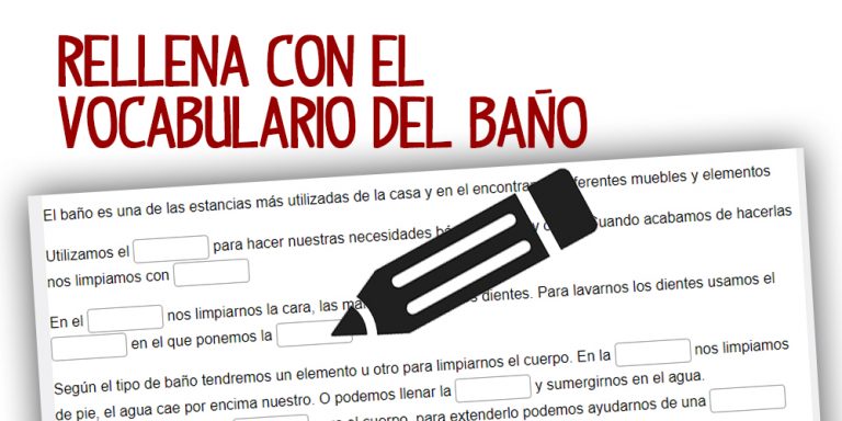 Vocabulario en el baño, vocabulario español de la casa - Tio Spanish